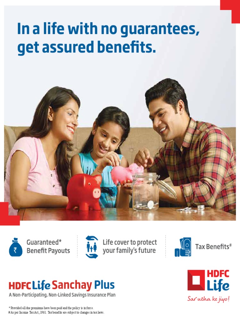 HDFC Life Sanchay Plus Insurance Plan | PDF | Present Value | Life ...