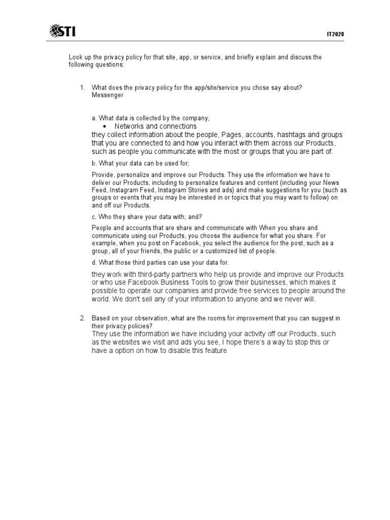 02 Task Performance 1 | PDF