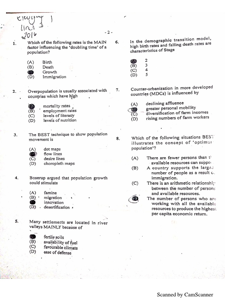 CAPE Geography Unit 1 Overview | PDF