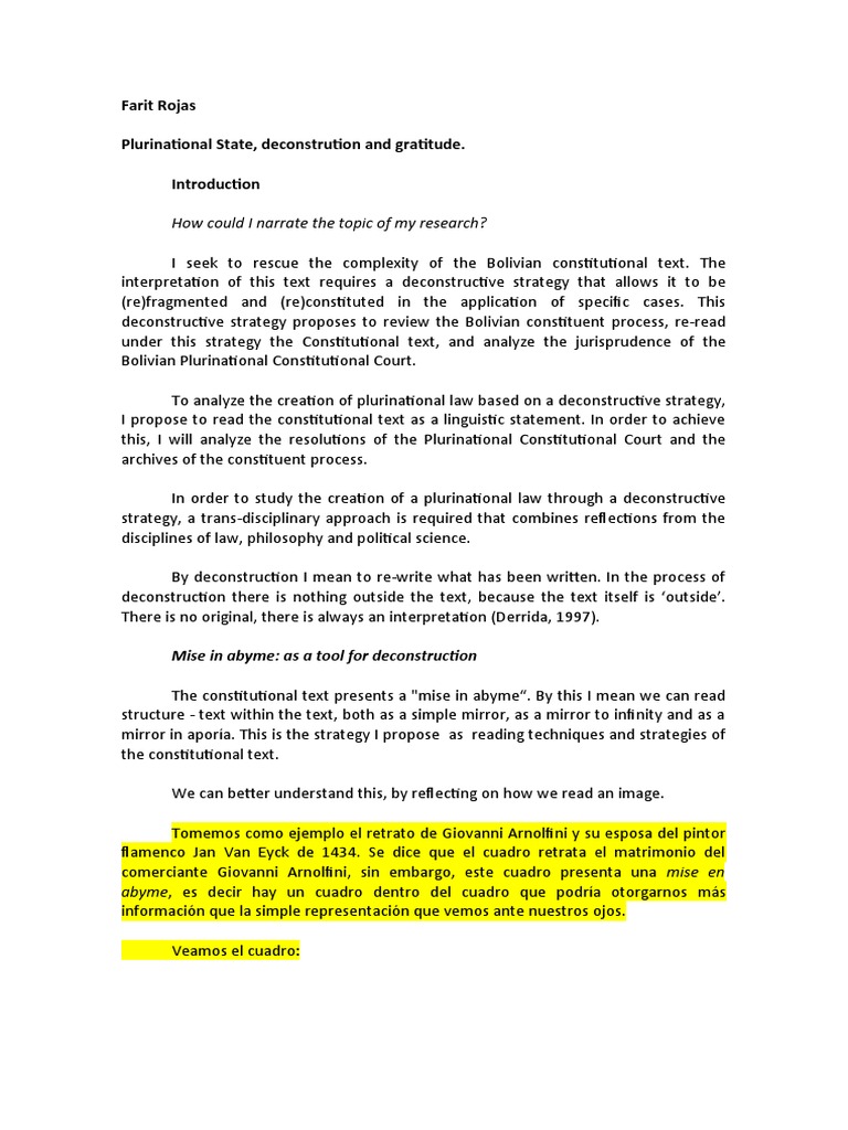 Farit Rojas, Gratitud y Pluralismo | PDF | Deconstruction | Science