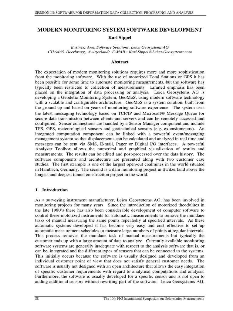 Modern Monitoring System Software Development: Karl Sippel | PDF | Unified Modeling Language ...