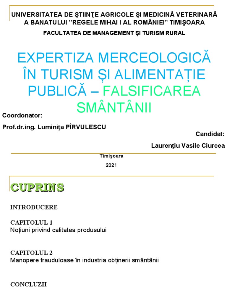 Prezentare PP Laurentiu Vasile Ciurcea - Expertiza Merceologică În ...