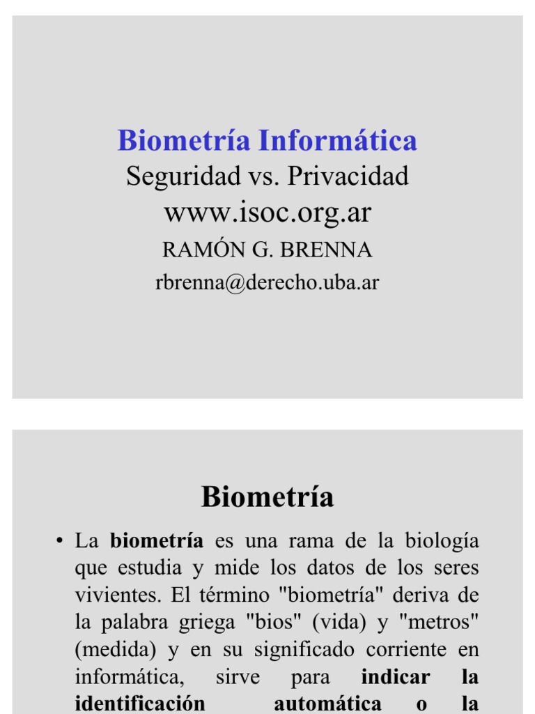 Biometr | PDF | Biometría | Autenticación