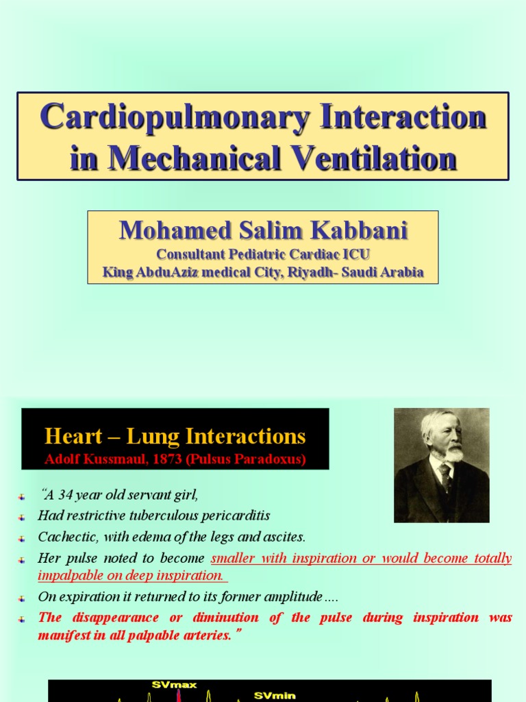 Heart Lung Interaction | PDF | Blood Pressure | Ventricle (Heart)
