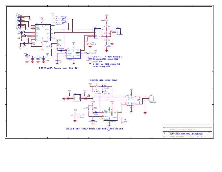 344 Mach Chuyen Doi Rs232 To Rs485 Cho PC, Board (Nguyen Gia Minh Thao ...