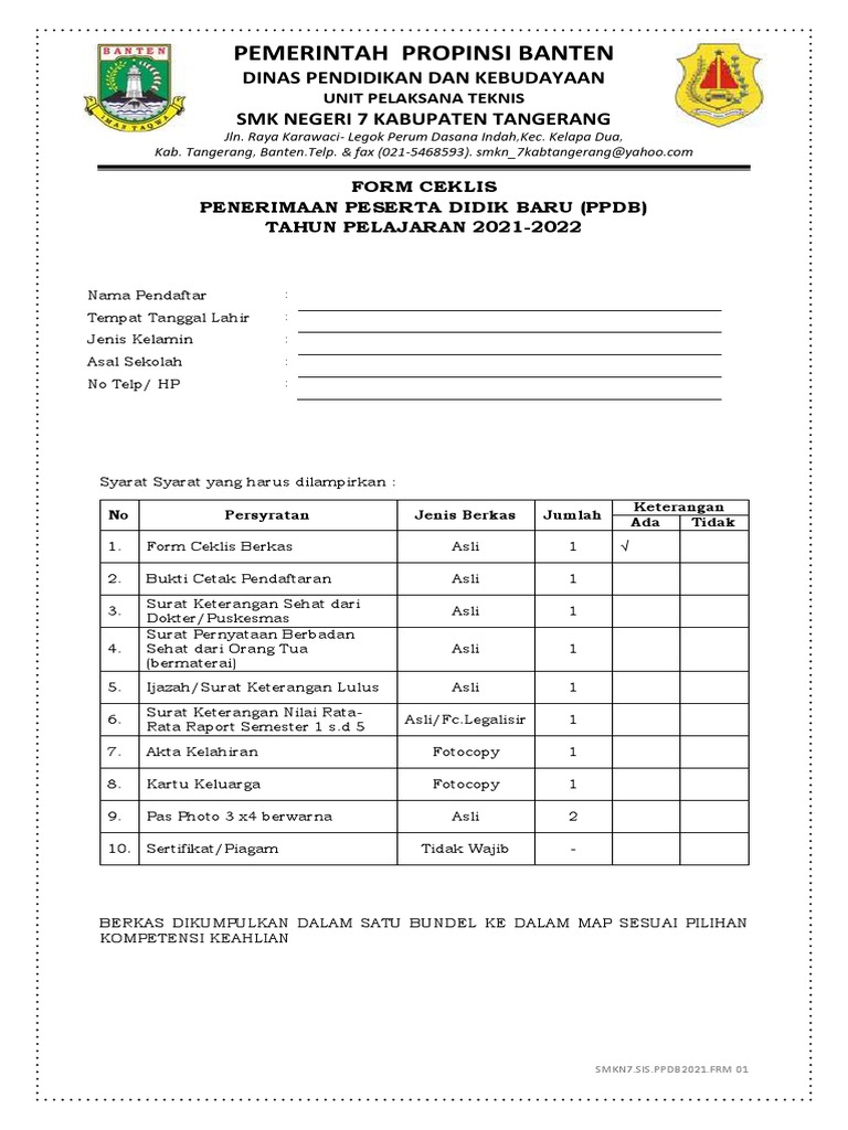 Berkas Pendukung | PDF