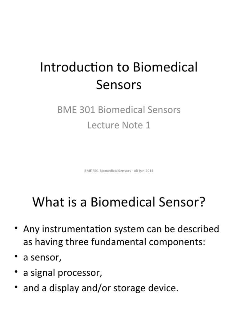 BME 301 Lecture Note 1 - 2 | PDF | Electrical Resistance And ...