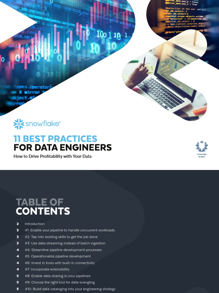 11 Best Practices For Data Engineers | PDF | Cloud Computing ...