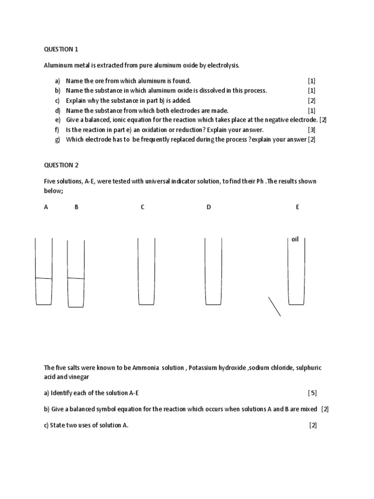 BGCSE Chemistry | PDF | Science & Mathematics