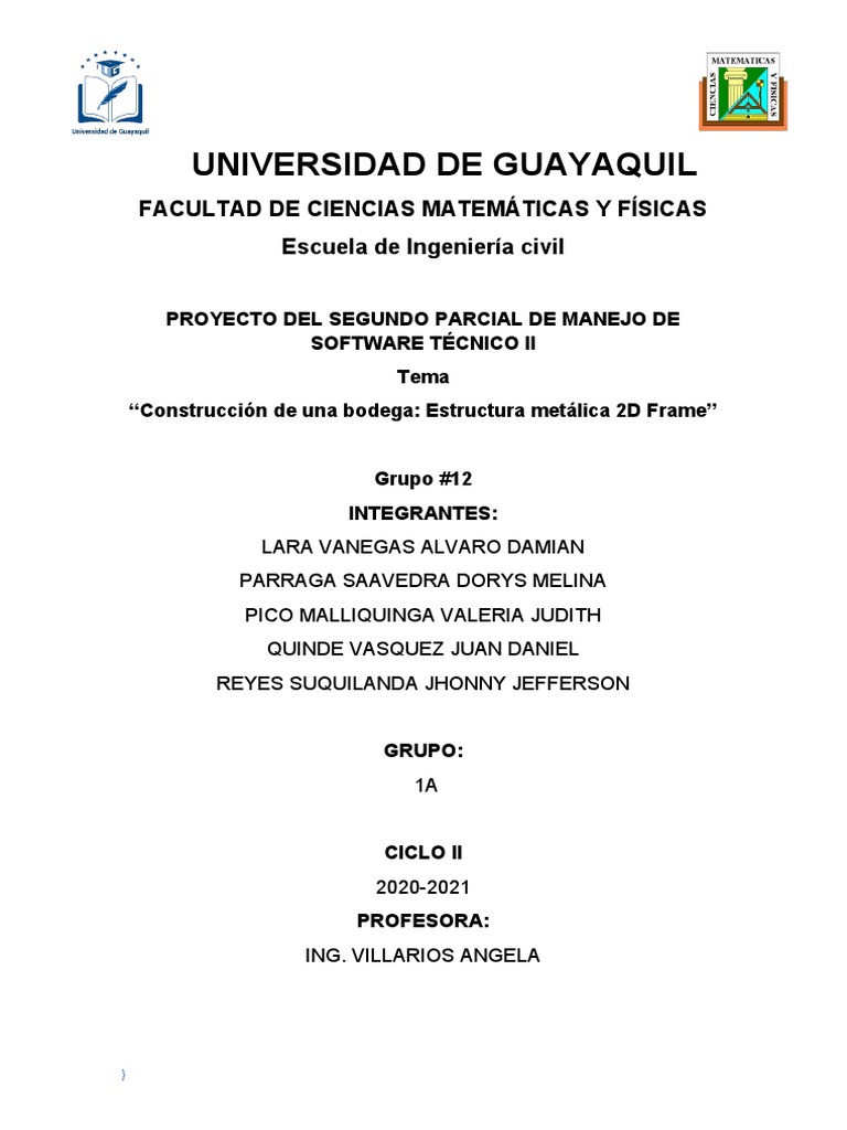 Proyecto 2do Parcial Manejo | PDF | Bóveda (Arquitectura) | Software