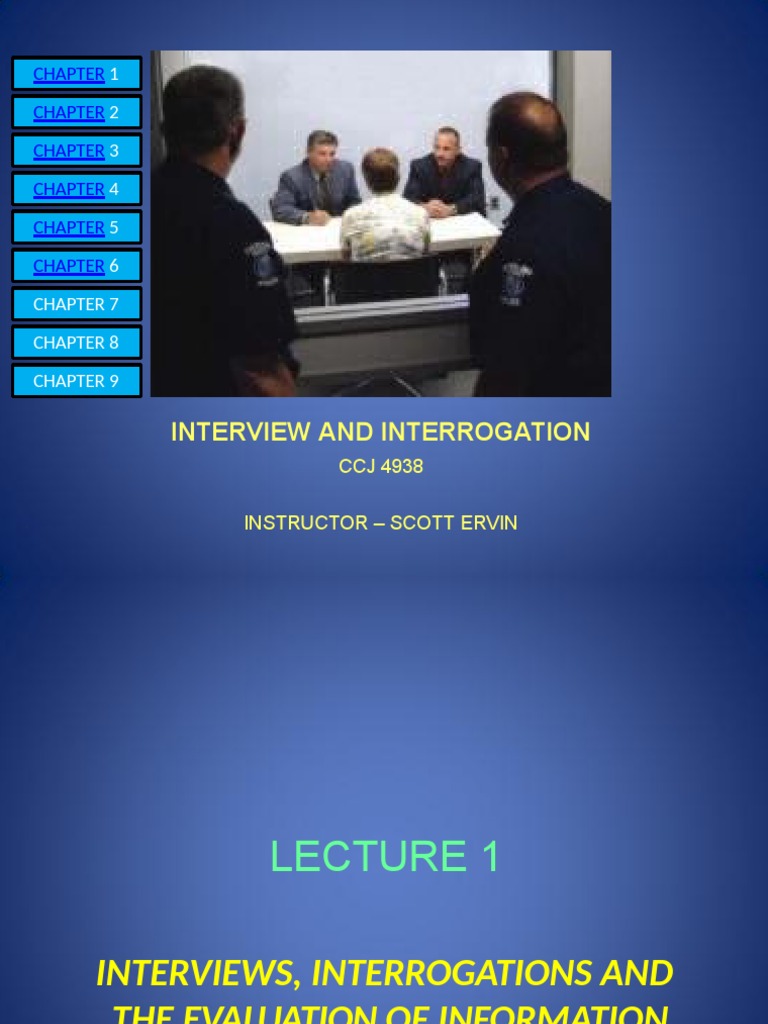 Interview vs. Interrogation Guide | PDF | Miranda Warning | Interrogation