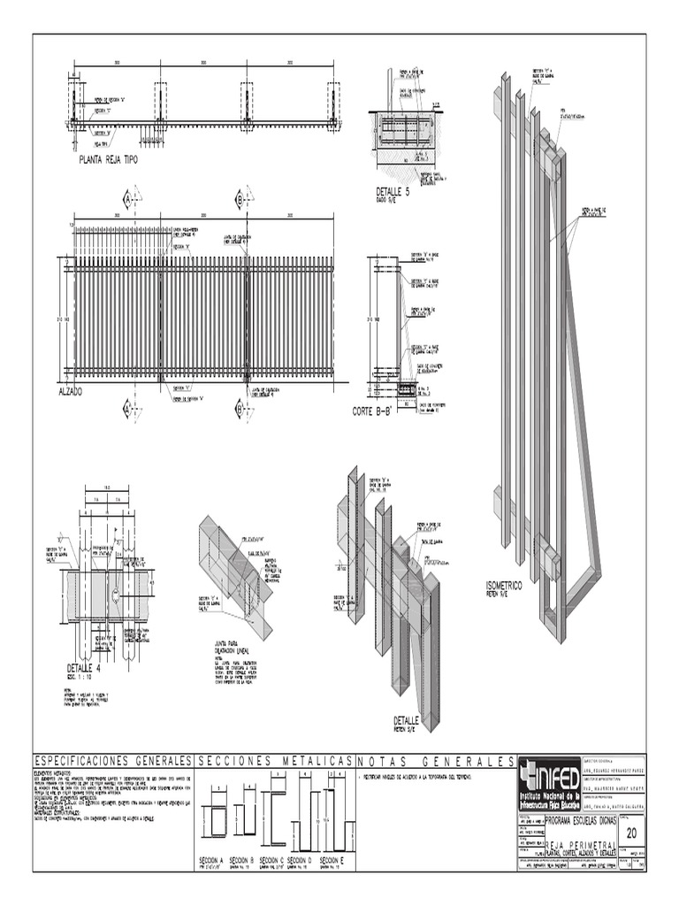 Oe.025 Reja Perimetral PTR | PDF