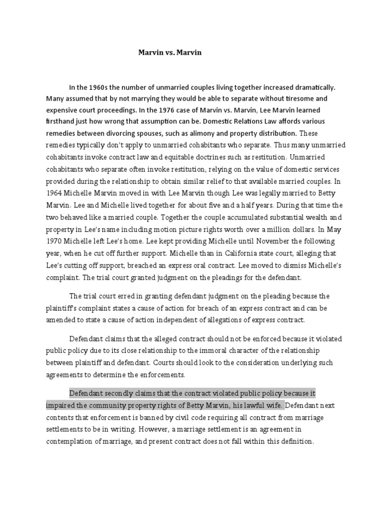 Marvin Vs Marvin | PDF | Private Law | Judiciaries