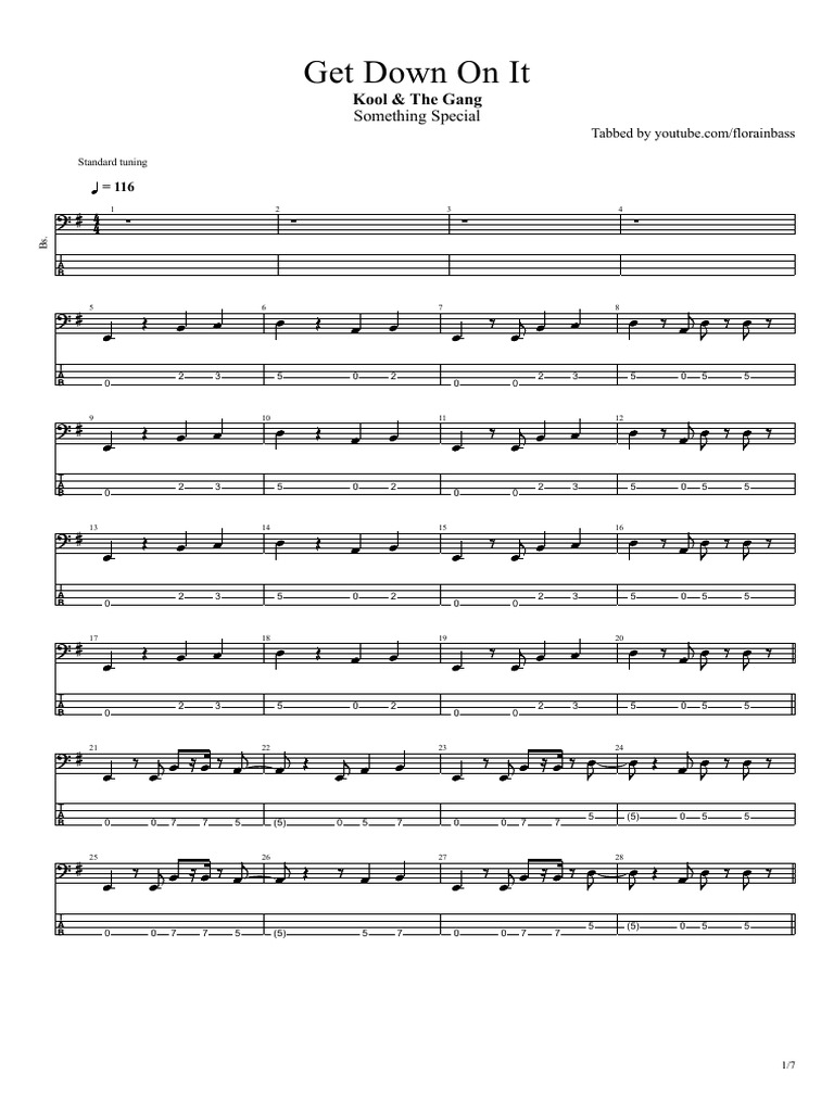 Kool & The Gang - Get Down On It | PDF | Songs Written | Song Recordings