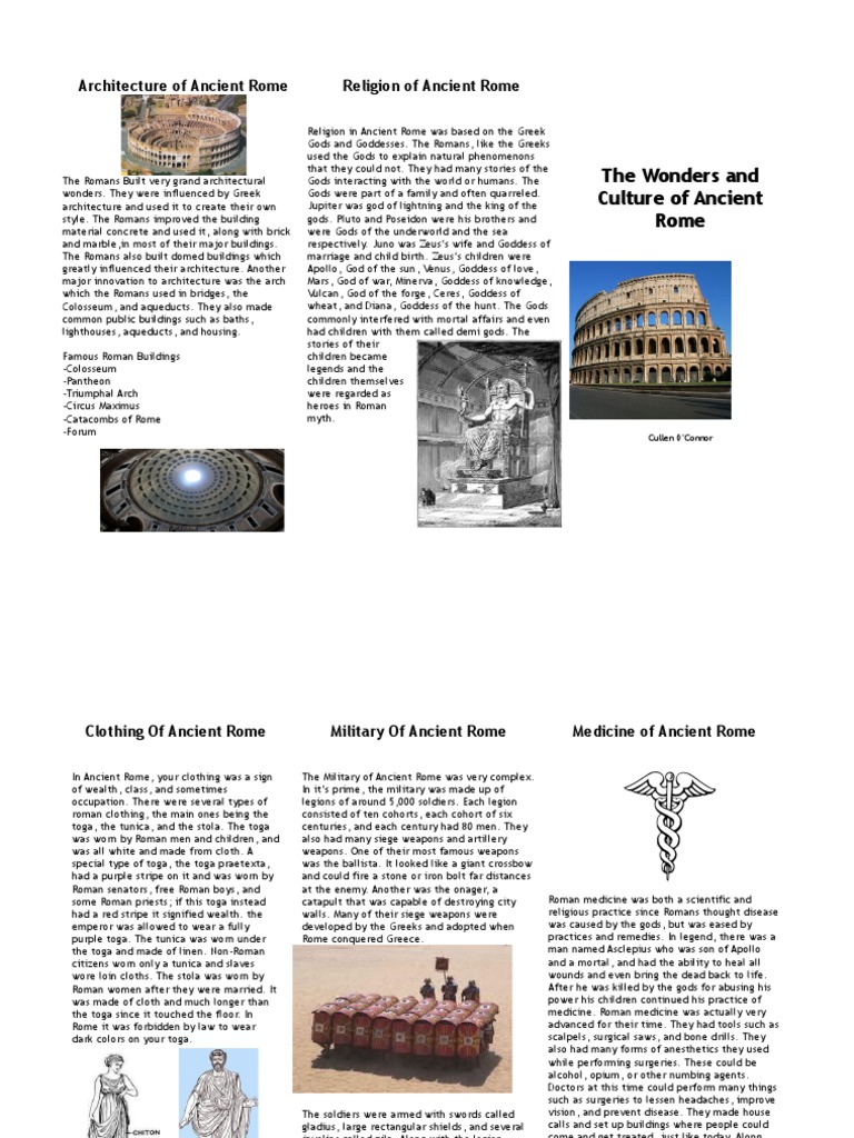 Rome Brochure | PDF | Deities | Ancient Rome