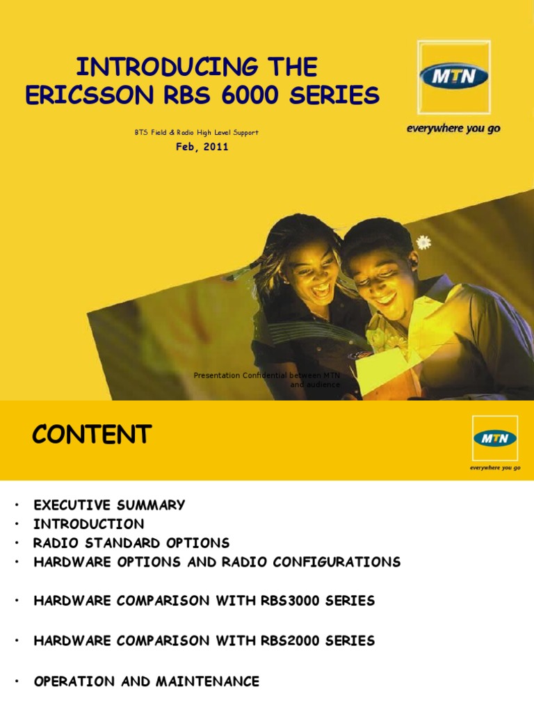 Introducing The Ericsson Rbs 6000 Series: BTS Field & Radio High Level ...