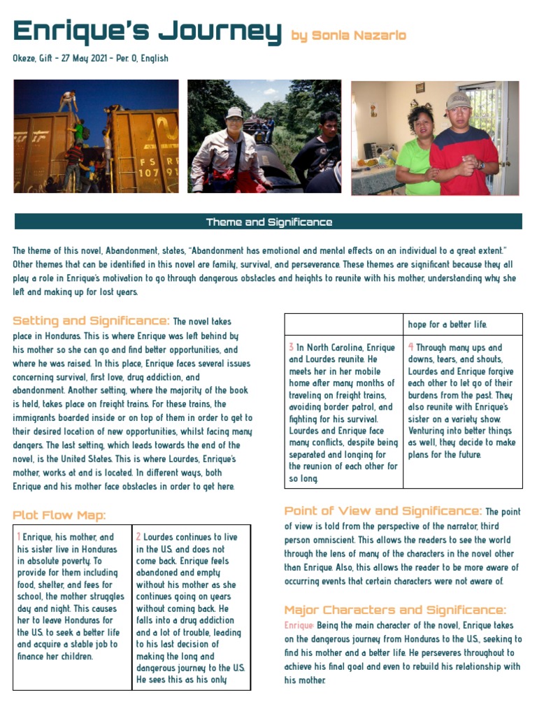 Enrique's Journey Final Project | PDF | Narration