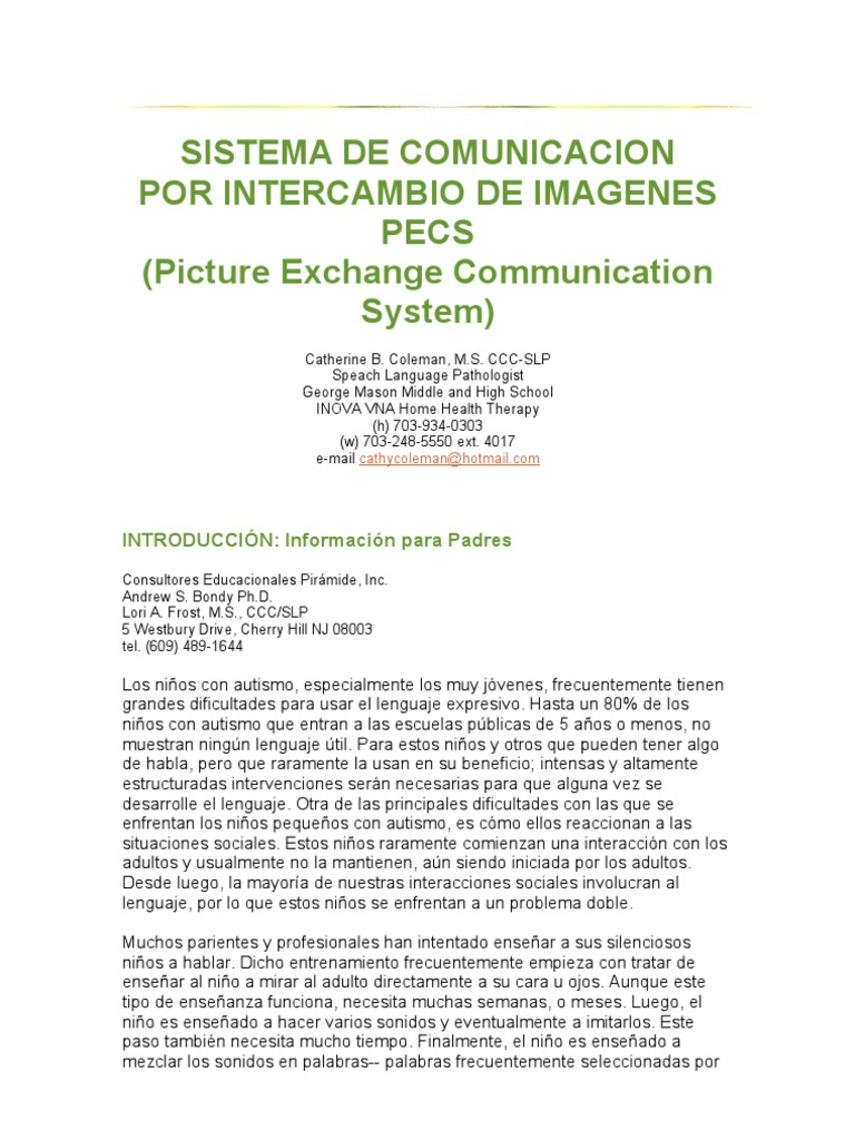 Manual PEC | PDF | Espectro autista | Adultos