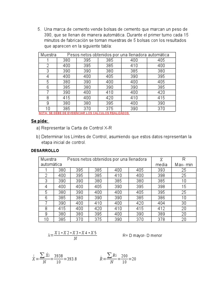 Ejercicio 5 HC Grafico XR | PDF | Enseñanza de matemática