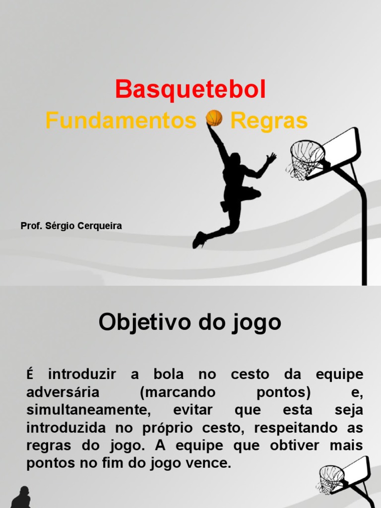 Fundamentos e Regras Do Basquete | PDF | Jogos competitivos | Jogos de ...