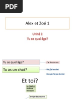 Exercices Unite 1 (Alex Et Zoe) | PDF