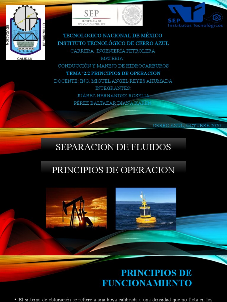 Principios de Operación-Conducción y Man. de Hidro | PDF | Tecnología