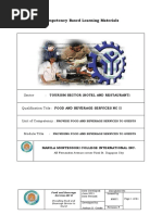 CBLM Fbs NC II Lo# 3 Promoting Food and Beverage Products | PDF ...