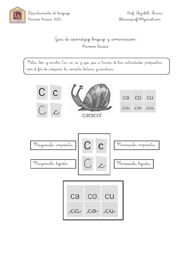 Lenguaje Ca Co Cu | PDF