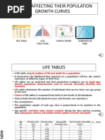 Calculating Life Tables in Ecology | PDF | Ecology | Population