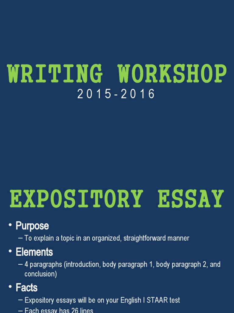 Writing Workshop PowerPoint | PDF | Essays | Cognition