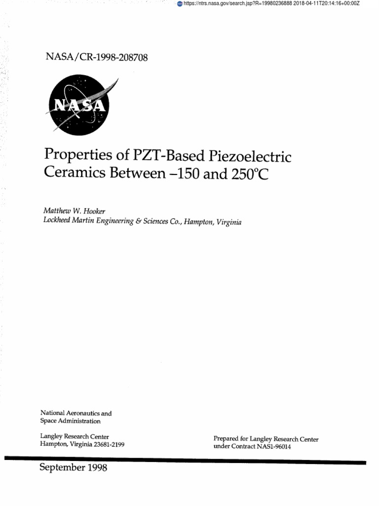 Properties of PZT-Based Piezoelectric | PDF | Ceramics | Piezoelectricity