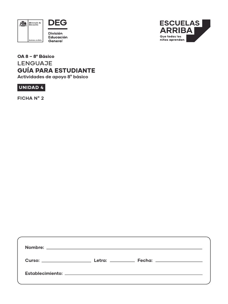 Ficha 2 Octavo Básico | PDF | Hera