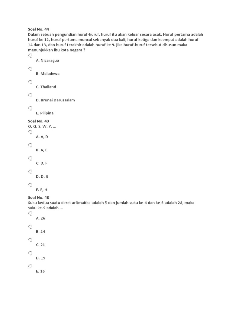 Materi Simulasi Cat BKN | PDF