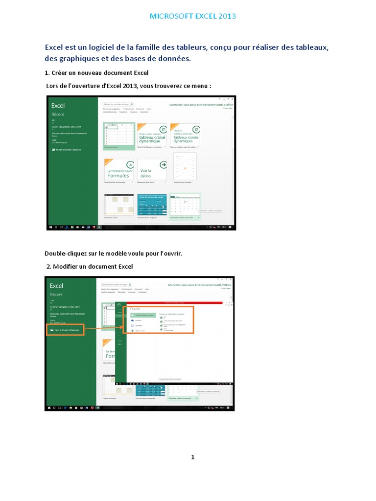 Excel 2013 | PDF | Microsoft Excel | Informatique