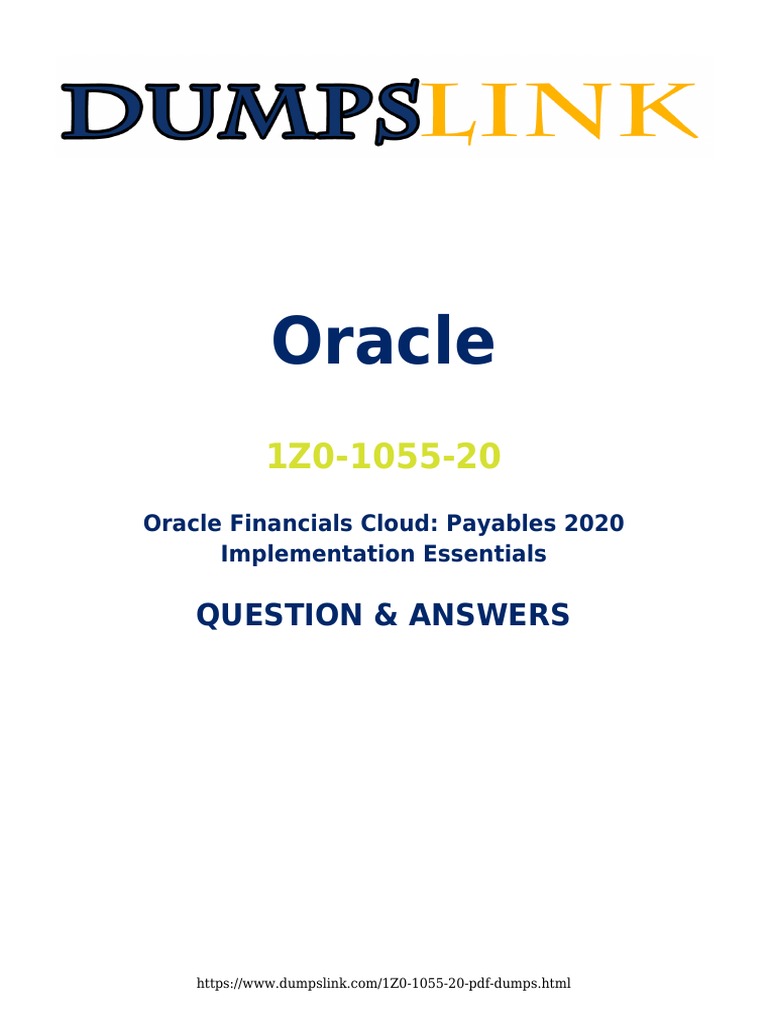 Oracle: Question & Answers | PDF | Accounts Payable | Payments