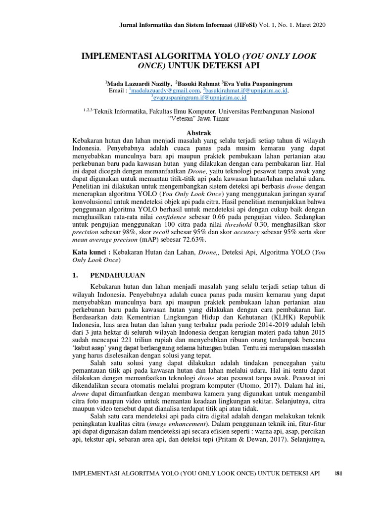 Arsitektur Yolov2 | PDF