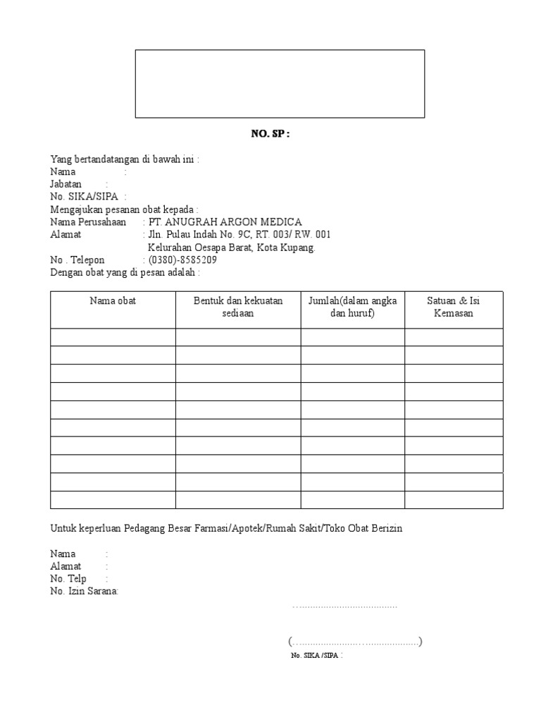 Format SP AAM 2020 | PDF