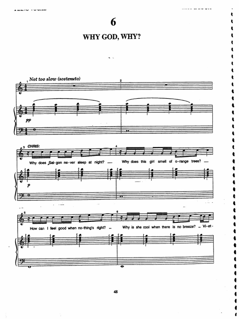 Why God Why Sheet Music | PDF