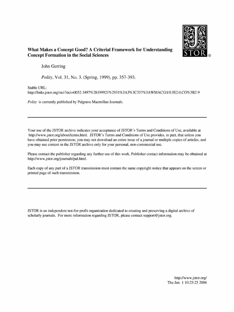 What Makes A Concept Good A Criterial Framework For Understanding | PDF ...