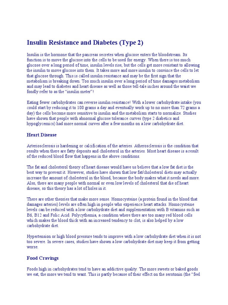 Insulin Resistance and Diabetes | PDF | Metabolic Disorders | Diabetes