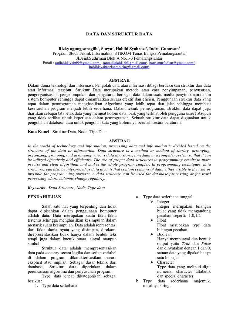 Jurnal Struktur Data | PDF
