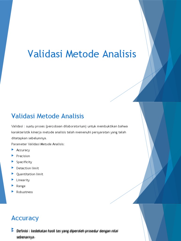 Validasi Metode Analisis | PDF