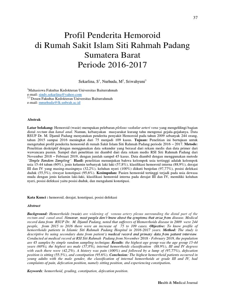 Jurnal 1 Hemoroid | PDF