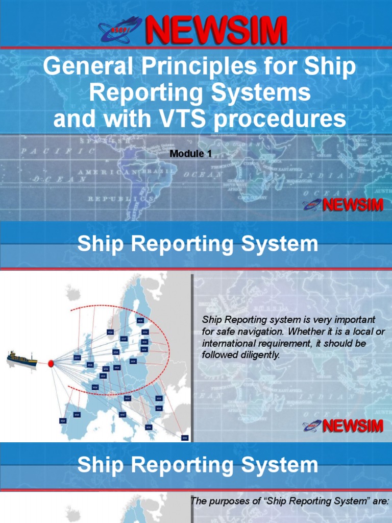 General Principles For Ship Reporting Systems and With VTS Procedures | PDF