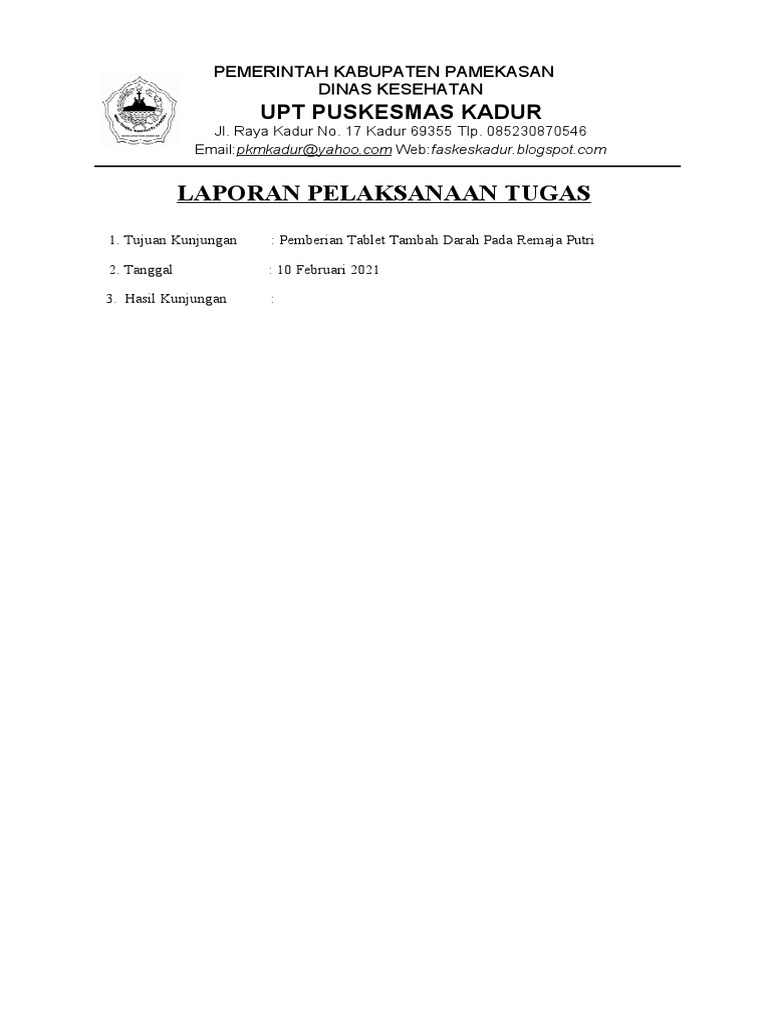 Laporan TTD 2021 | PDF