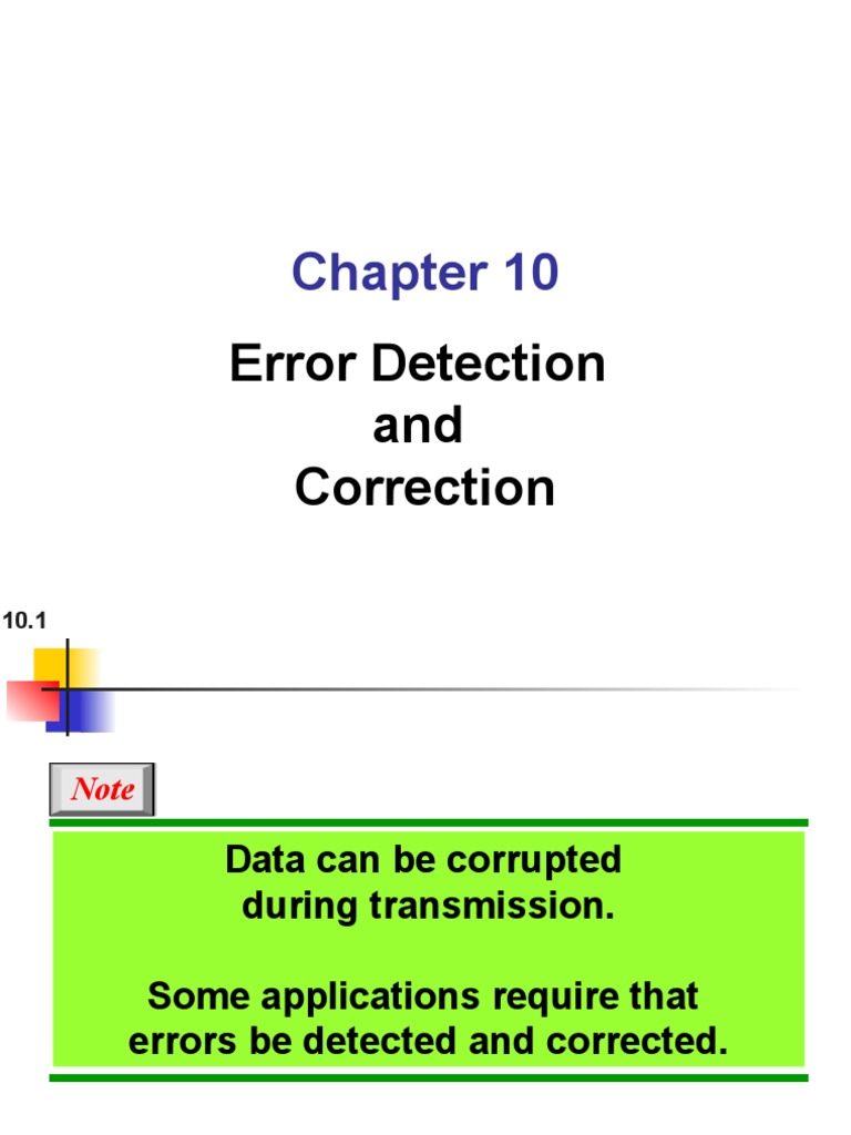 Error Detect and Correct | PDF | Error Detection And Correction ...
