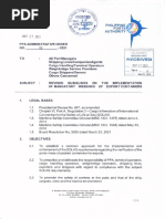 Bureau of Customs CAO 01-2019 Post Clearance Audit and Prior Disclosure ...