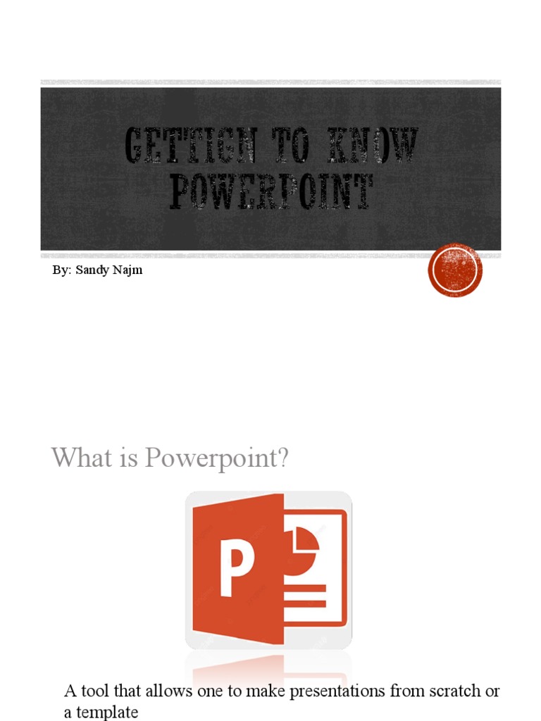 Getting To Know Powerpoint | PDF