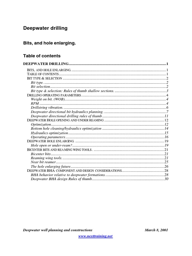 Deepwater Drilling Challenges | PDF | Drilling | Casing (Borehole)