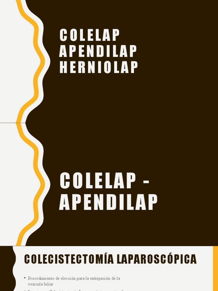Colelap, Apendilap Herniolap | PDF | Especialidades Quirúrgicas ...